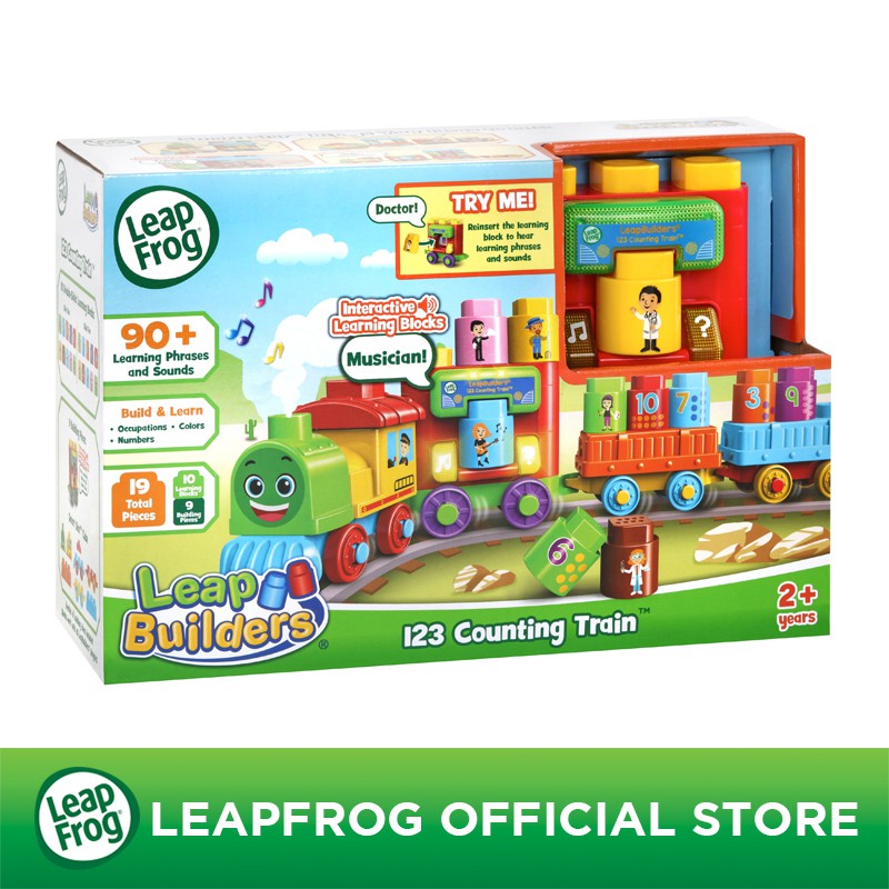 LeapFrog Leapbuilders Block Play- 123 Counting Train | Talking Blocks ...