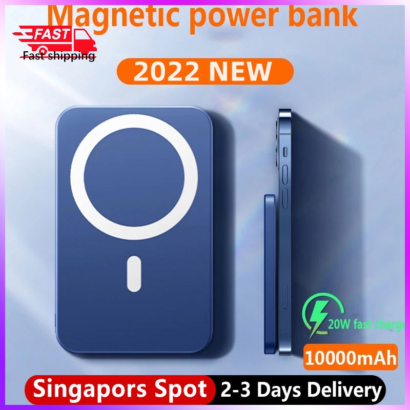 Magnetic Wireless Power Bank 10000mAh 15W Portable Charger External ...