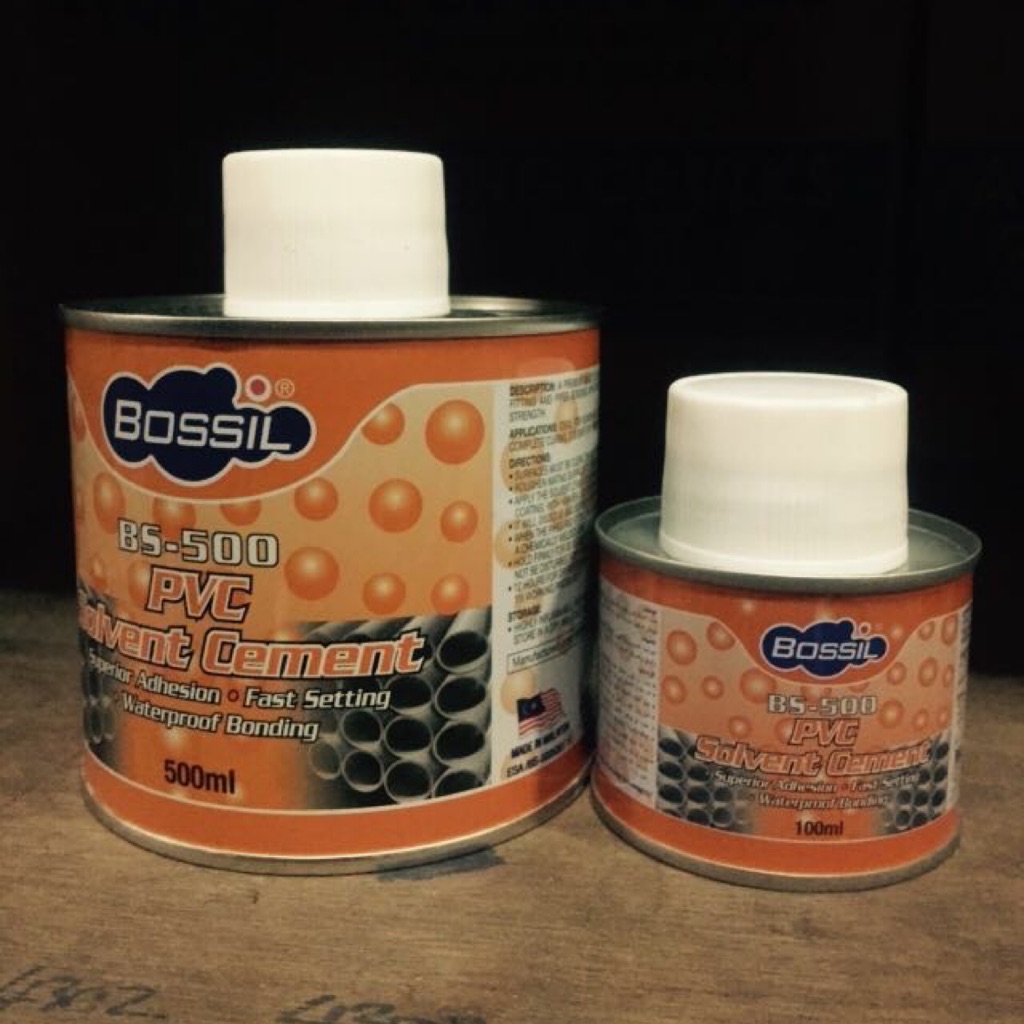 Bossil BS-500 PVC Solvent Cement (100ml & 500ml) | Shopee Singapore