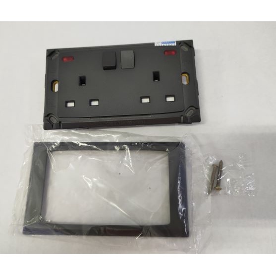 SG LOCAL- MK HoneyWell Electric 13A 2 Gang Switched Socket Outlet S2647 ...
