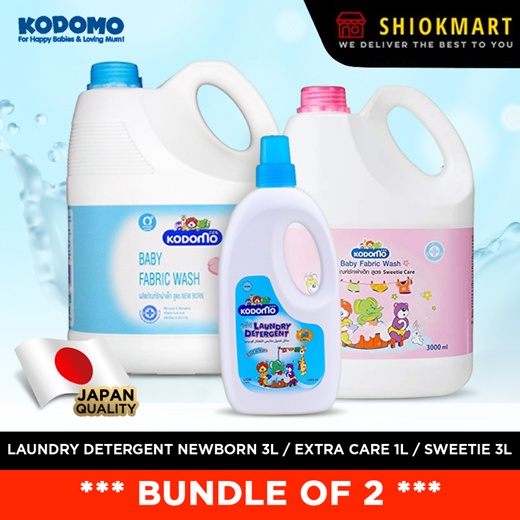 (FREEGIFT) [Kodomo] Baby Laundry Detergent Newborn/Sweetie Care 3L(Bundle of 2/4) | Shopee Singapore