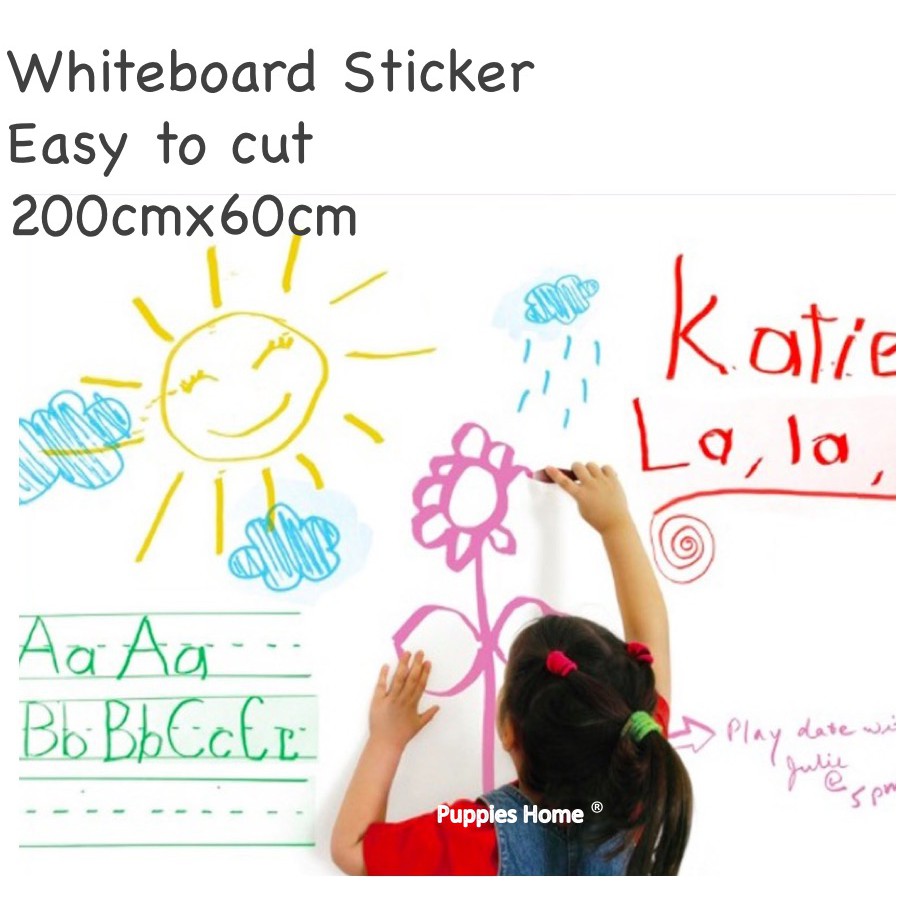 【SG Local Stock】200cmx 60cm Whiteboard Sticker Blackboard Sticker PVC ...