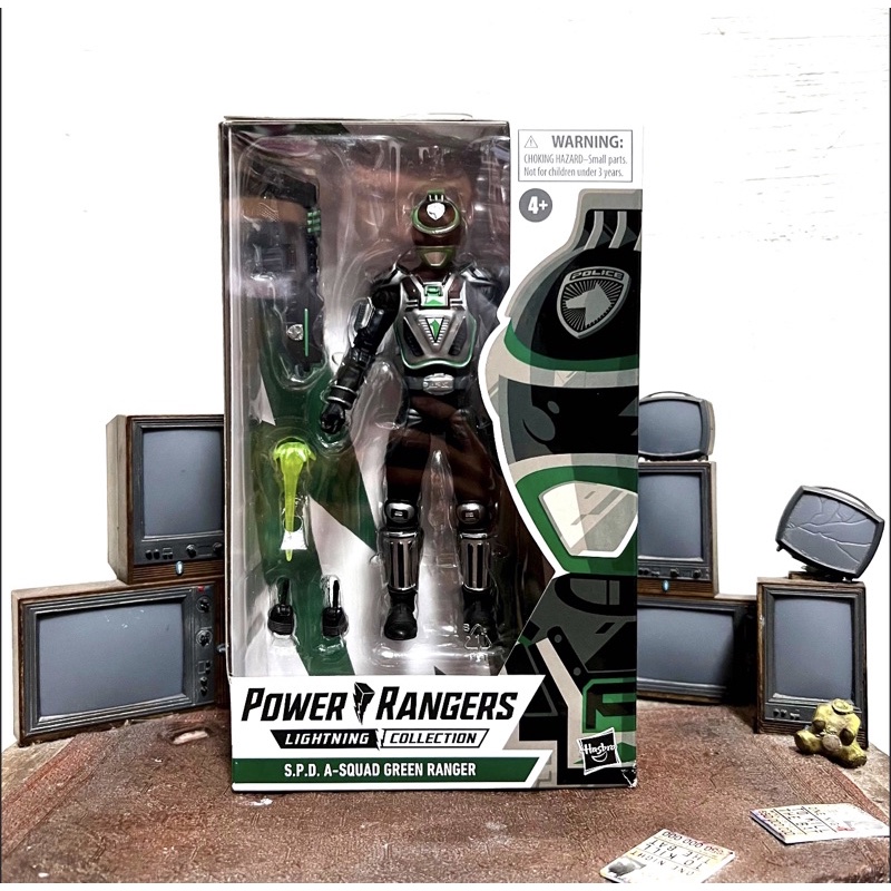 Hasbro Lightning Collection Power Rangers SPD A Squad Green | Shopee ...