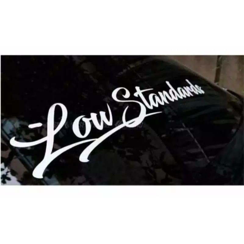 Low STANDART JDM JAPAN TECH Latest Car Glass Stickers REFLECTIVE ...