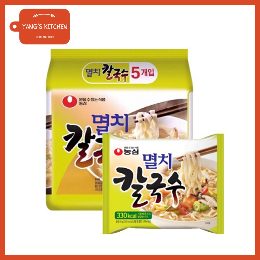 [NONGSHIM] Korean Anchovies Noodles (Kalguksu) 98g x 1EA or 4EA, Korean Ramen, Instant Noodles ...