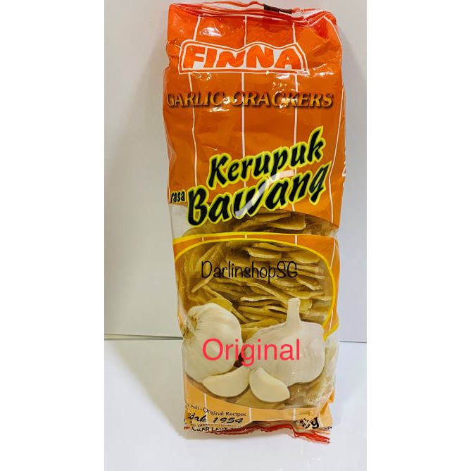 Finna Garlic Crackers Premium, Finna Kerupuk Bawang 380gr Ready Stock ...