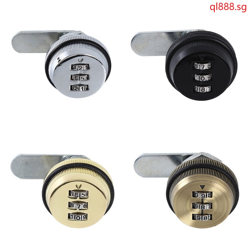 3 Digit Combination Cam Lock Keyless Password Lock Mailbox Cabinet ...