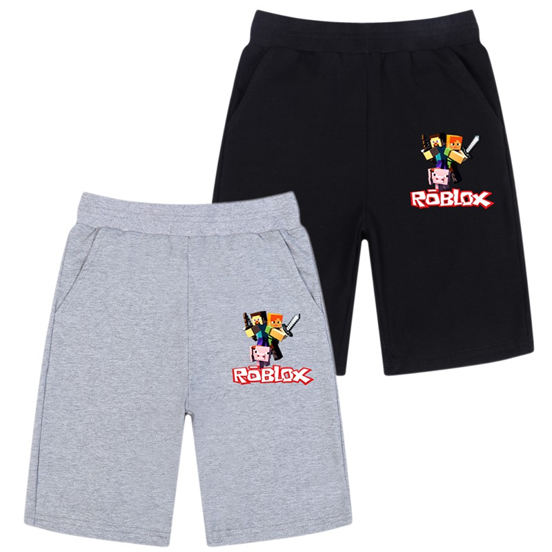 Boys Fashion Shorts Roblox Minecraft Video Game Short Pants Kids Summer ...