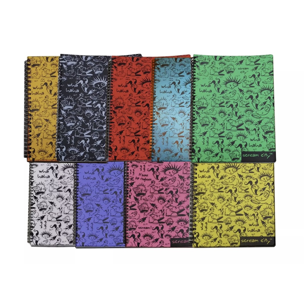 Azone Scream City A4 | A5 | A6 Ring Binder Notebook | Lined ( Bundle of ...