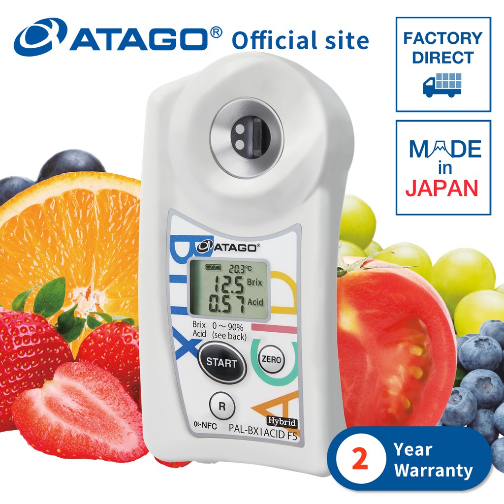 ATAGO Pocket Brix-Acidity Meter Multi Fruits PAL-BX|ACID F5 Master Kit ...
