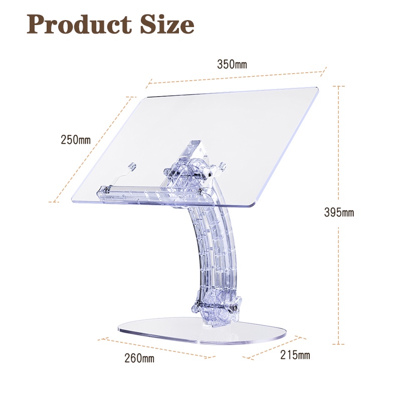 OATSBASF Transparent Reading Stand Computer Stand Clear Tablet Stand ...