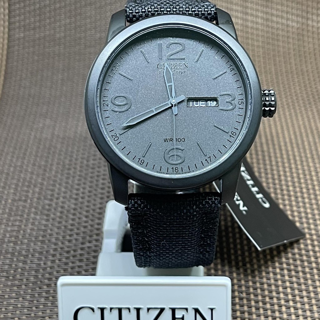 [Original] Citizen BM8475-00F Eco-Drive Military Black Dial Men Black ...