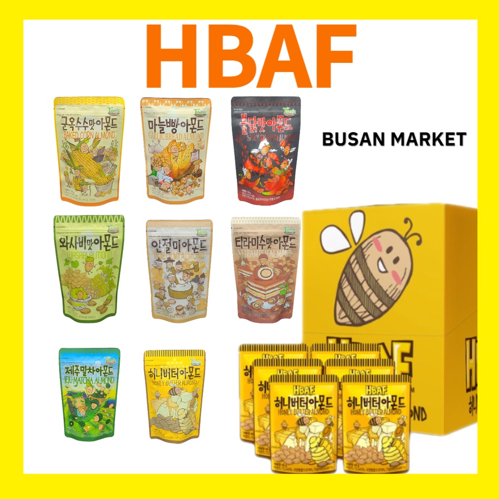 [HBAF] / Honey Butter Almond 130g / Wasabi /garlic bread /Wasabi / Hot Spicy / Starlight ...