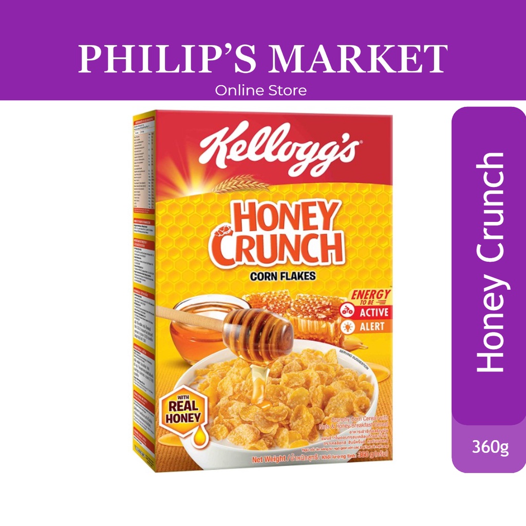 Kellogg's Honey and Nuts Corn Flakes Breakfast Cereal 360g | Shopee ...