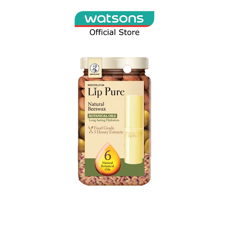 Mentholatum Lip Pure Botanical Oil F.Free 4G | Shopee Singapore