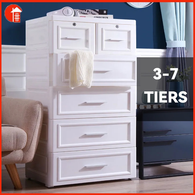 Cabinet Household Large Capacity Plastic Drawer Cabinet Bedroom Multi ...