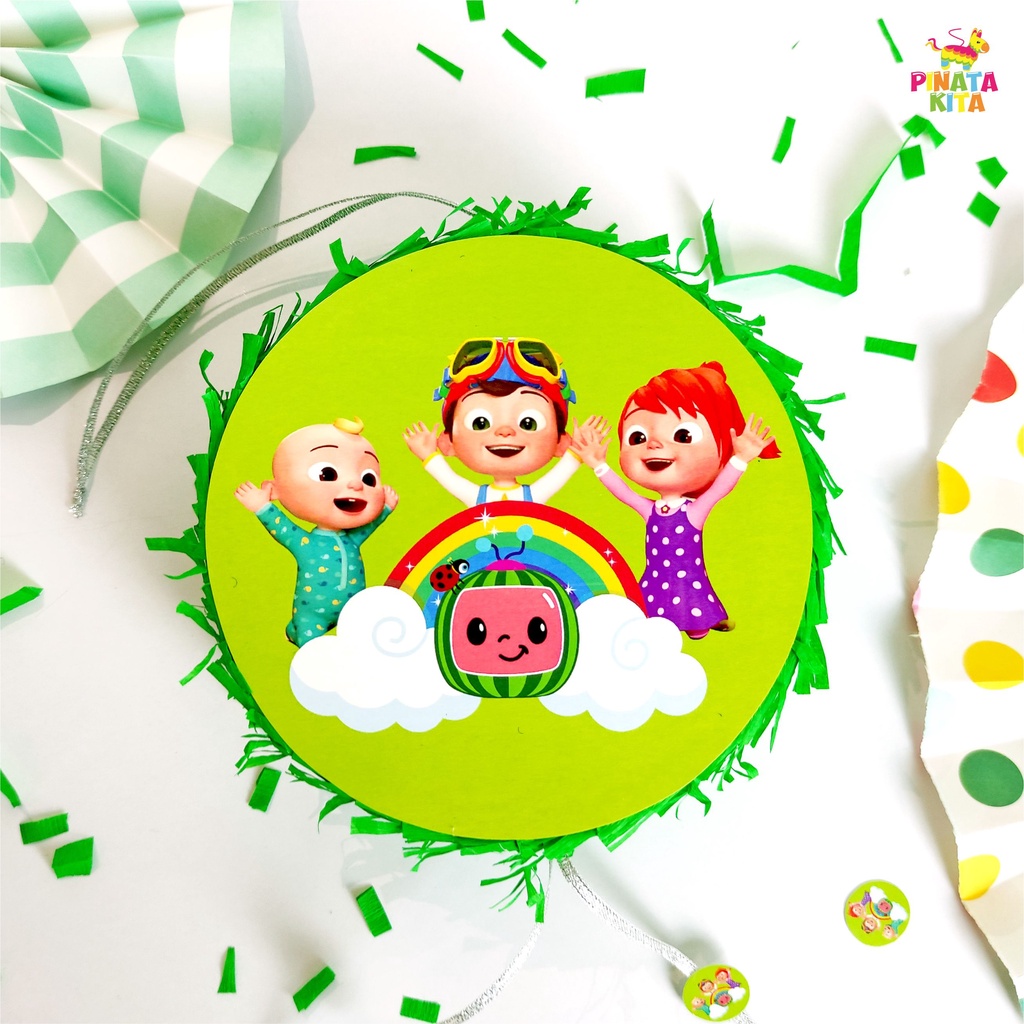 Small cocomelon pinata / mini cocomelon cocomelon pinata / Round ...