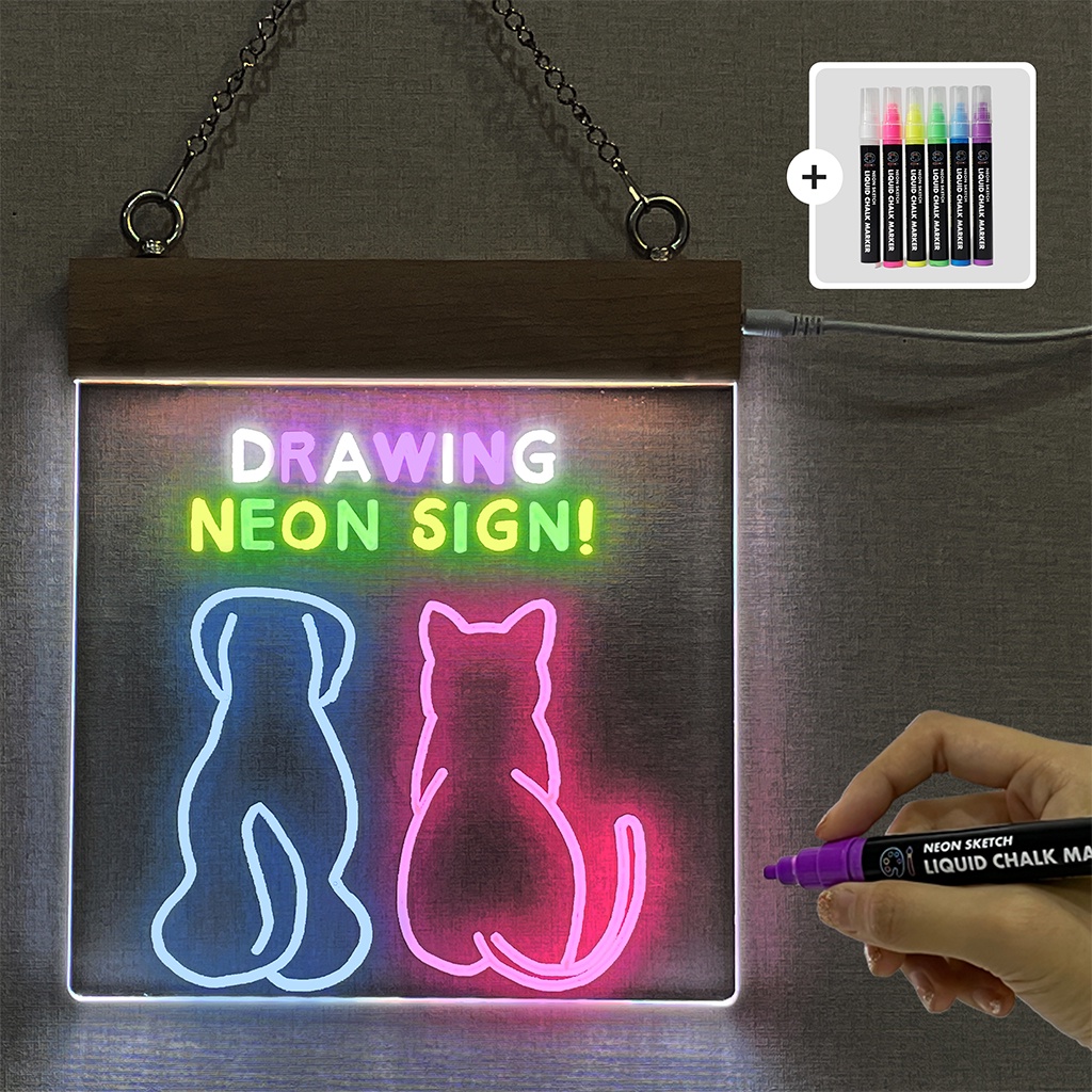 NEONELO NNH-02 / Custom Drawing neon sign mood lighting erasable and ...
