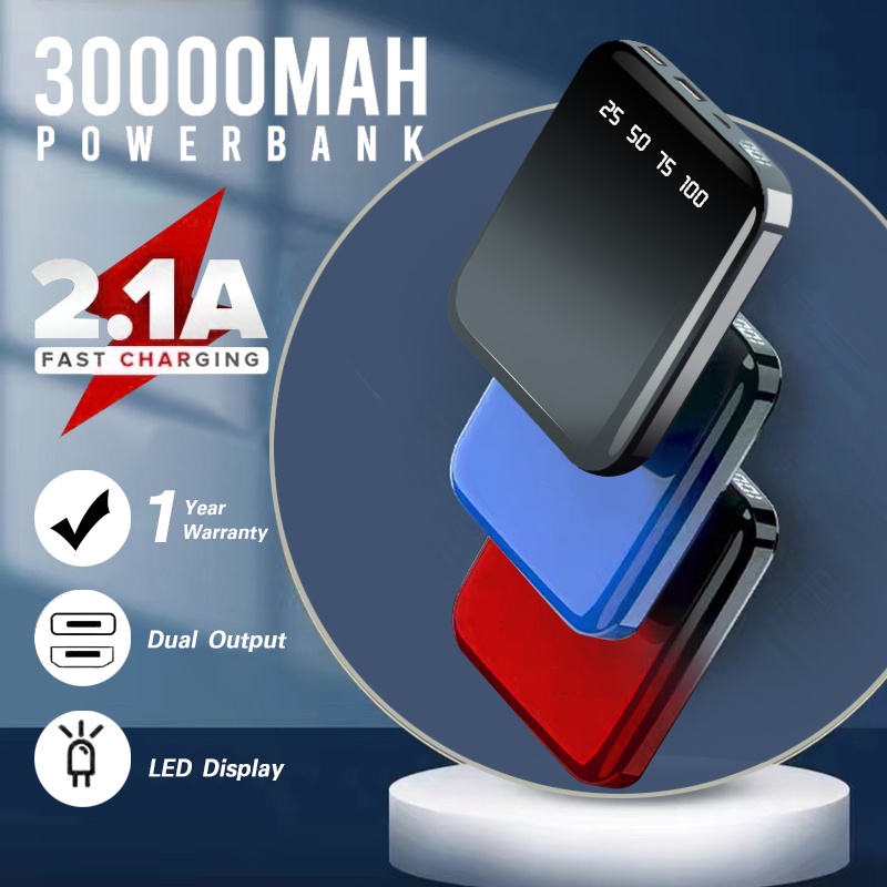 30000mAh Portable Mini PowerBank Gradient Digital Display Screen power ...