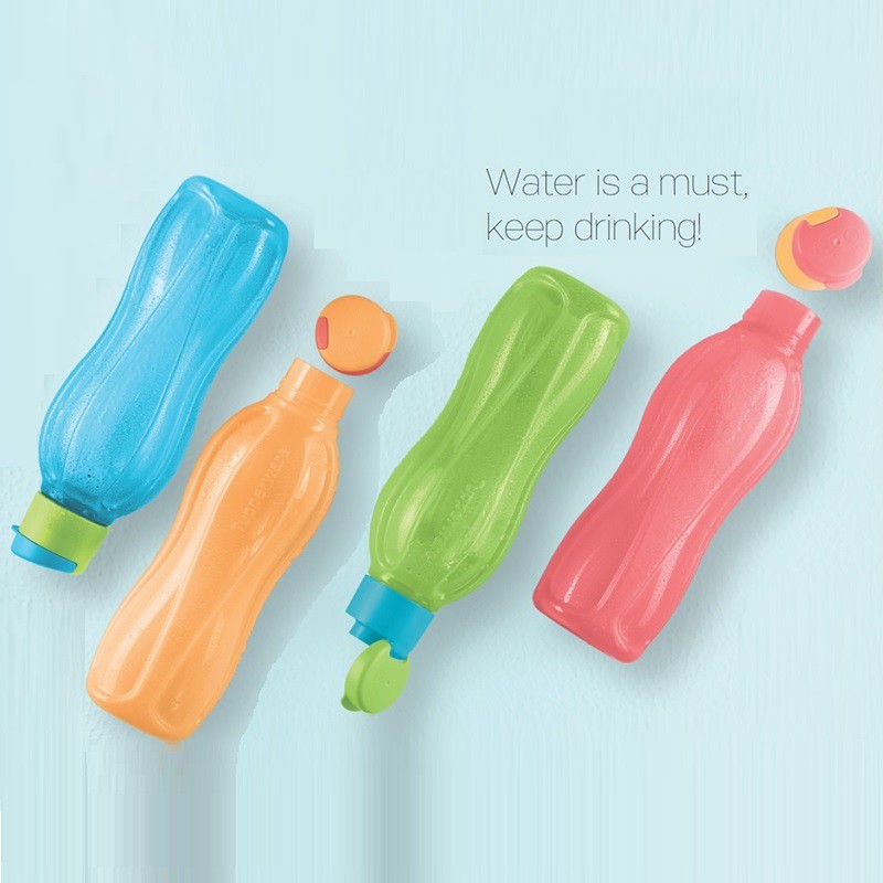 Tupperware Eco Water Bottle Flip Top Cap 1L | Shopee Singapore