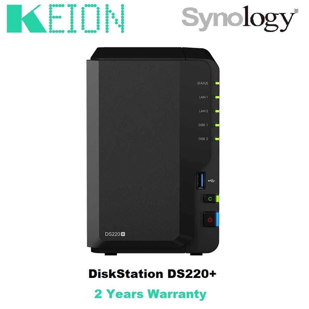 SYNOLOGY DS220+ 2 Bay Diskstation NAS ( 2 Years warranty) | Shopee Singapore