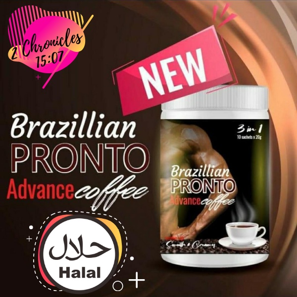 Brazillian Pronto Advanced Smooth and Creamy Instant Coffee for MEN ...
