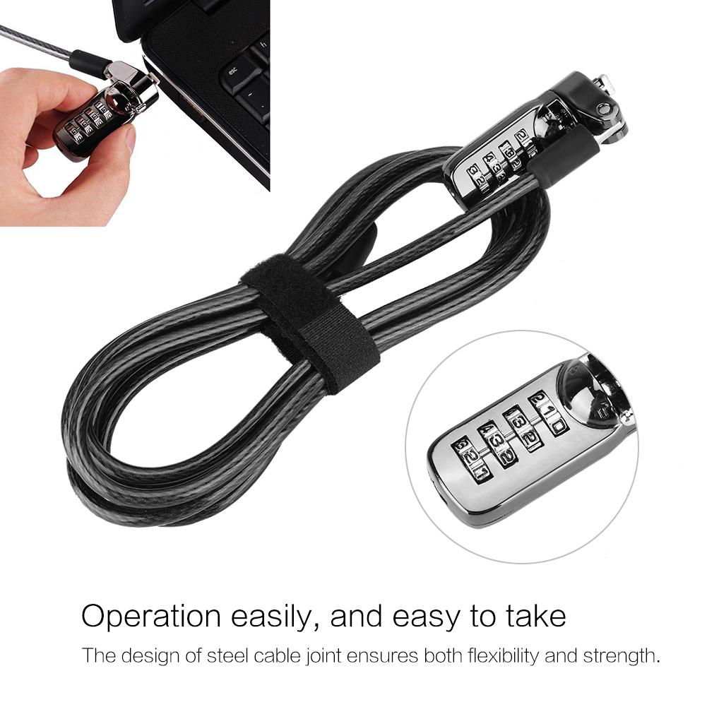 Keyless Anti-theft Combination Extended Laptop Coded Computer Lock for ...