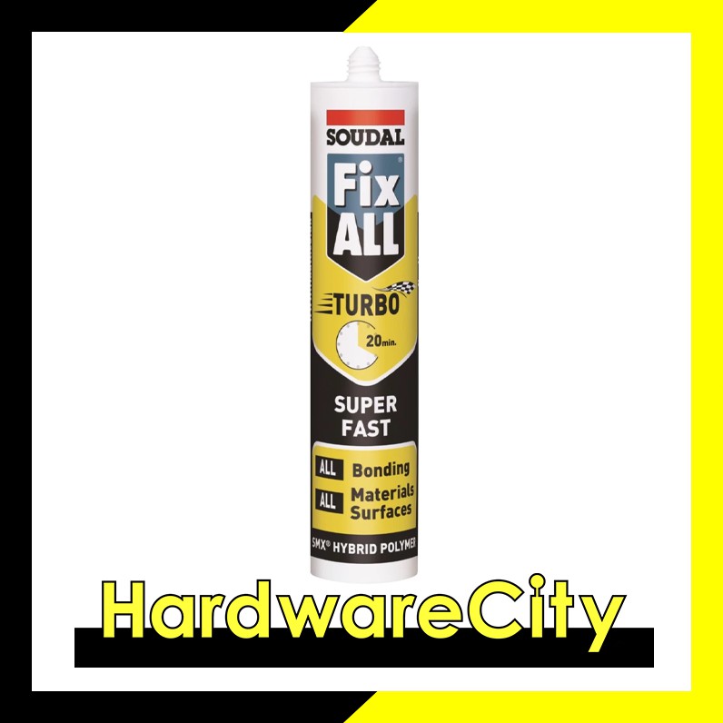 Soudal Fix All TURBO Hybrid Polymer Adhesive 290mL [TURBO Adhesive Sealant] | Shopee Singapore
