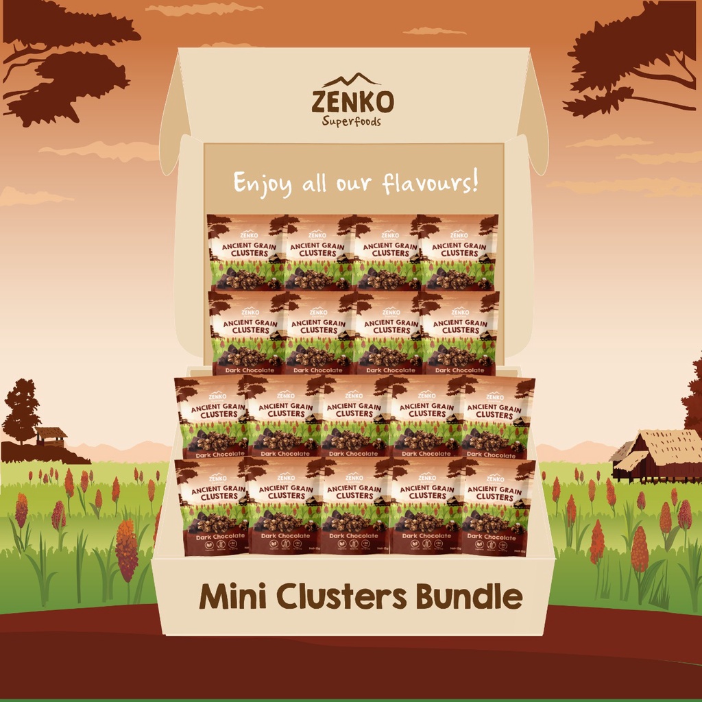 ZENKO Superfoods - Mini Clusters Bundle (18 packs, Halal) | Shopee ...