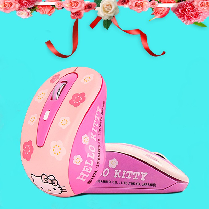 Ready Stock Cute Hello Kitty Pink Wireless Computer Mouse Mini Mouse 2 ...