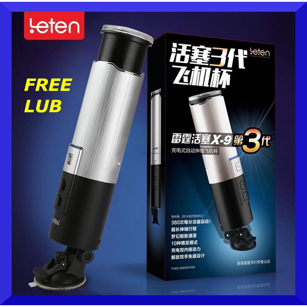 [Leten X9 + FREE LUB] Leten X9 Aircraft Cup Piston Hands Free Male Full ...