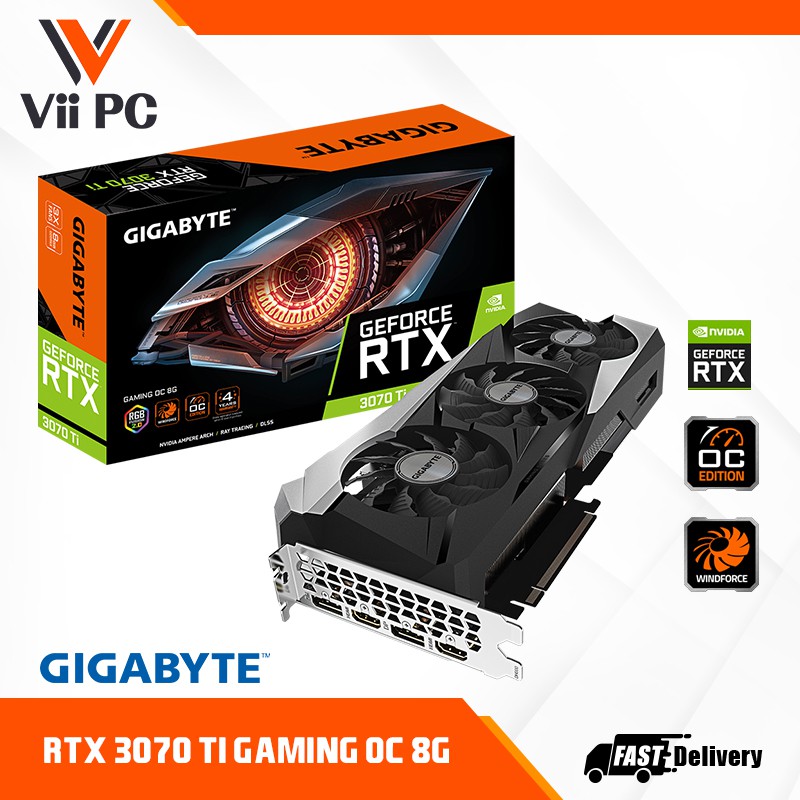 GIGABYTE Nvidia Geforce RTX 3070 Ti/ 3070Ti GAMING OC 8G 8GB GDDR6X ...