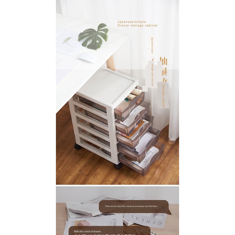Weiliang A4 Paper Multi Layer Desktop Drawer Type Storage Cabinet ...