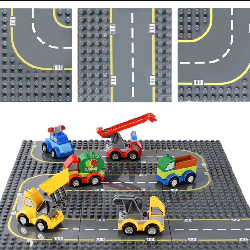 Compatible with LEGO City Street View Floor Road Road Children's T ...