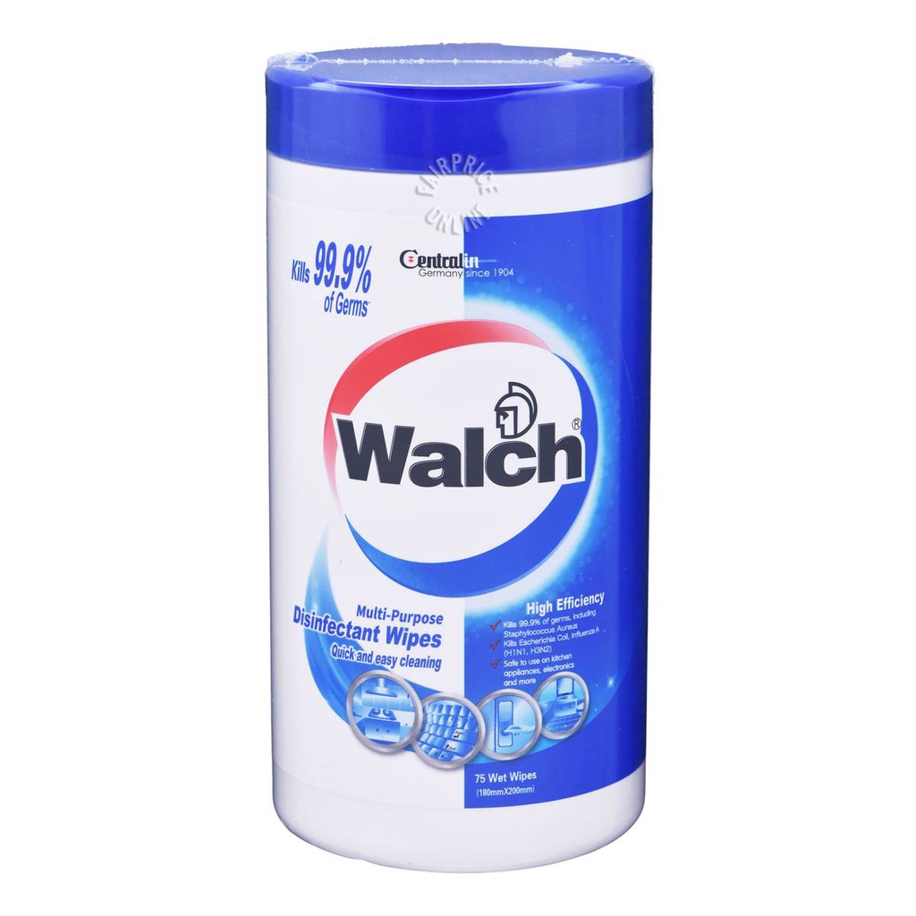 Walch Multi-Purpose Disinfectant Wipes | Shopee Singapore