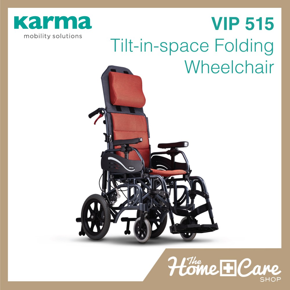Karma VIP515 Tilt-in-Space Folding Wheelchair | Shopee Singapore