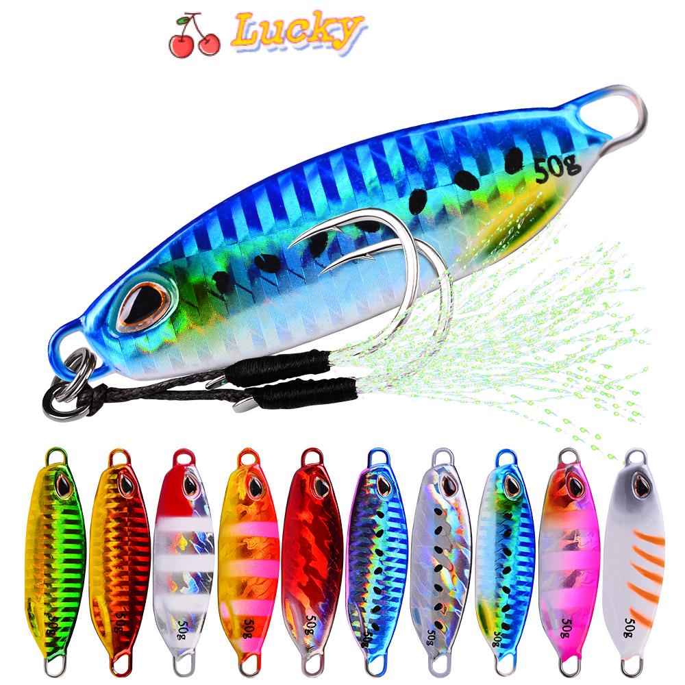 20g Bass Hook Lead Casting Feather Metal Fishing Lures Jig Bait ...