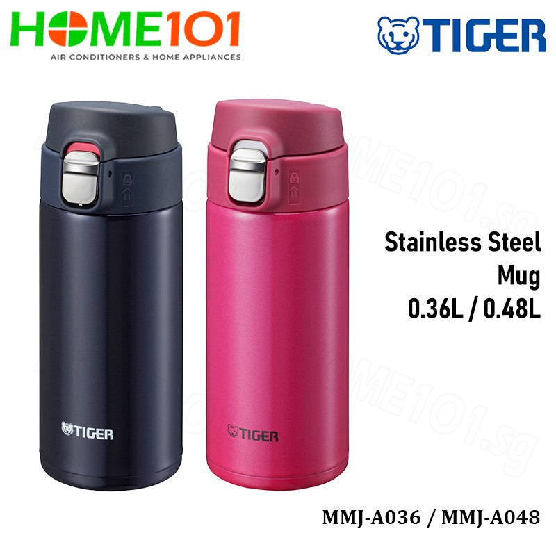 Tiger Stainless Steel Mug 0.36L / 0.48L [MMJ-A036][MMJ-A048] | Shopee ...