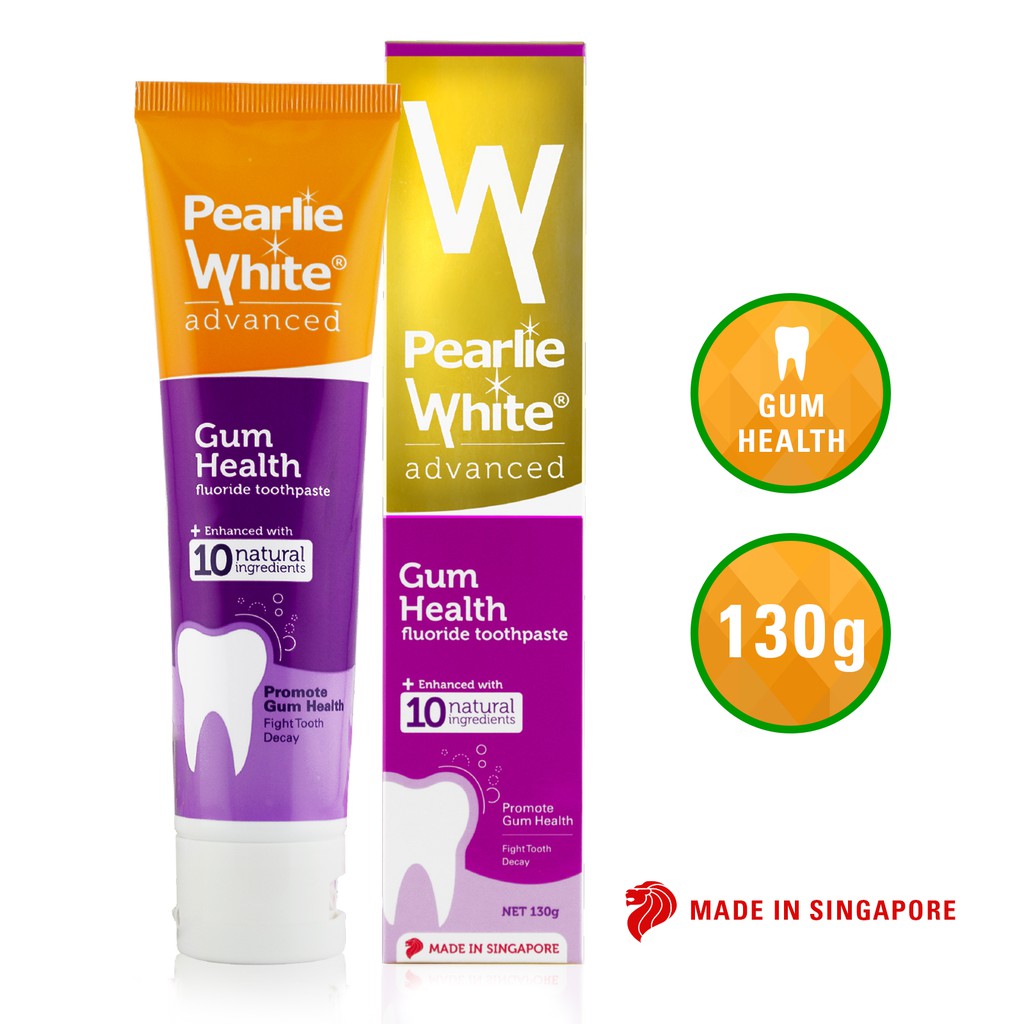 Pearlie White Advanced Gum Health Enhanced Fluoride Toothpaste 130g ...