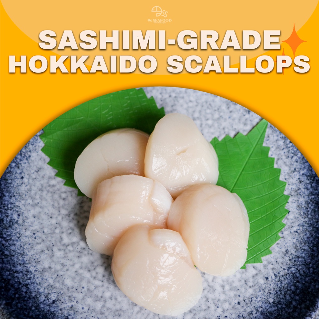Wild Caught Hokkaido Scallops (Sashimi Grade) | Shopee Singapore