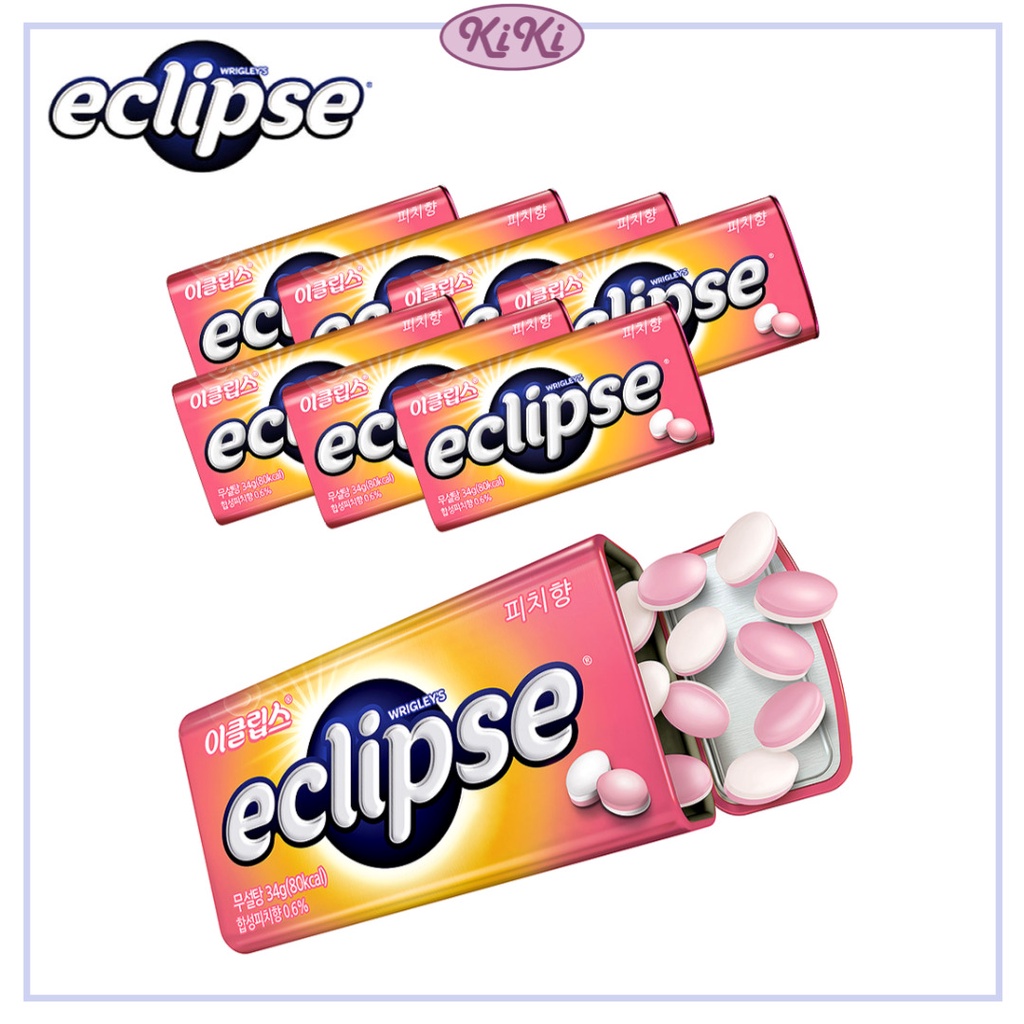 [Peach] Eclipse Sugar-free Candy Tin 34g | Shopee Singapore