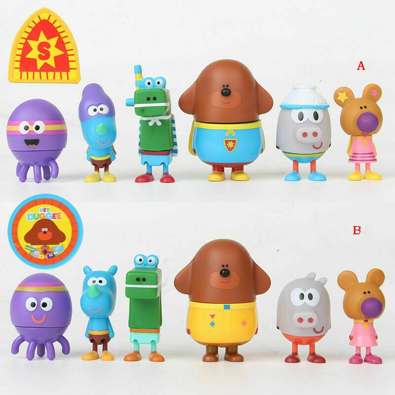 6pcs/set Hey Duggee Action Figure Toy Crocodile Happy Squirrel Octopus ...