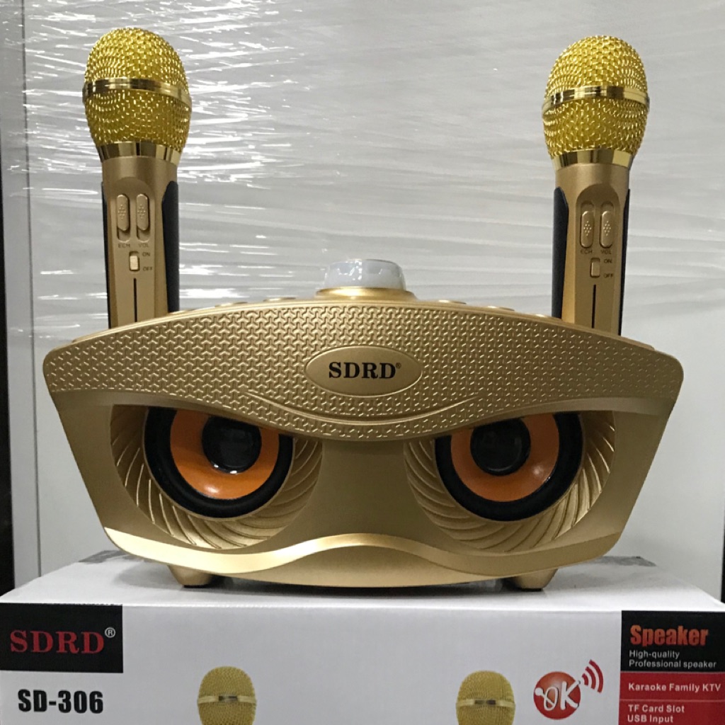 Portable speaker with 2X wireless mic | Shopee Singapore