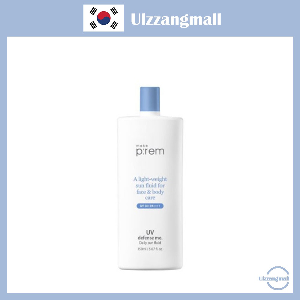 [Make Prem] UV defense me. Daily sun fluid 150ml | Shopee Singapore