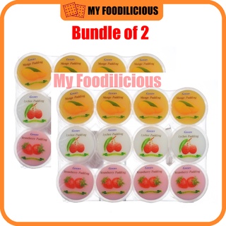 Goody Mango/ Mix Fruits Pudding 12cups 80g Mango/Lychee/Strawberry ...