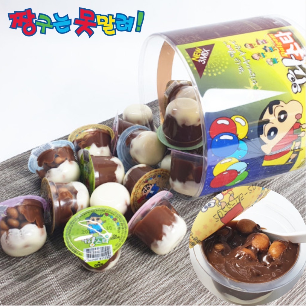 [Korean Snacks] Crayon Shin-Chan Scoop Up Chocolate Family Pack 20g x ...