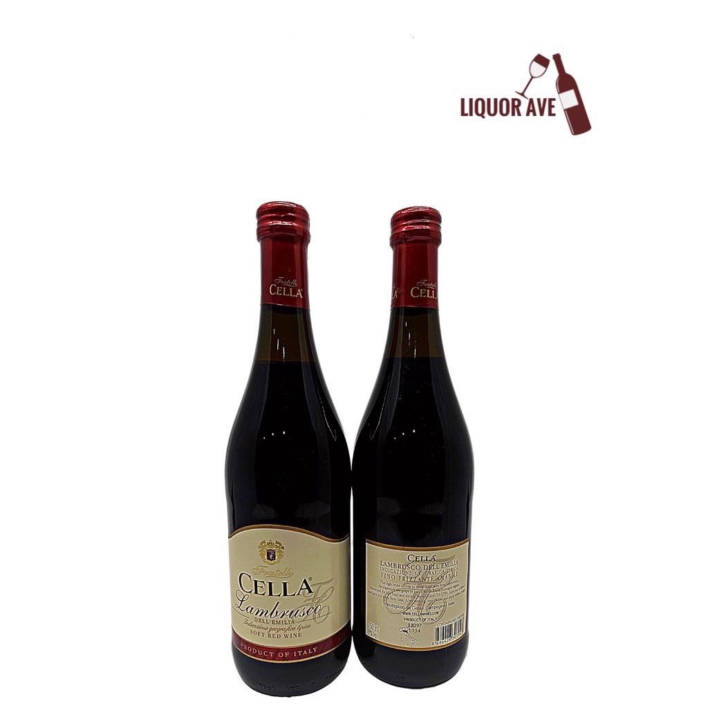 [Twin Bundle Deal] Cella Lambrusco Soft Red Wine 750ml (8% Alc ...
