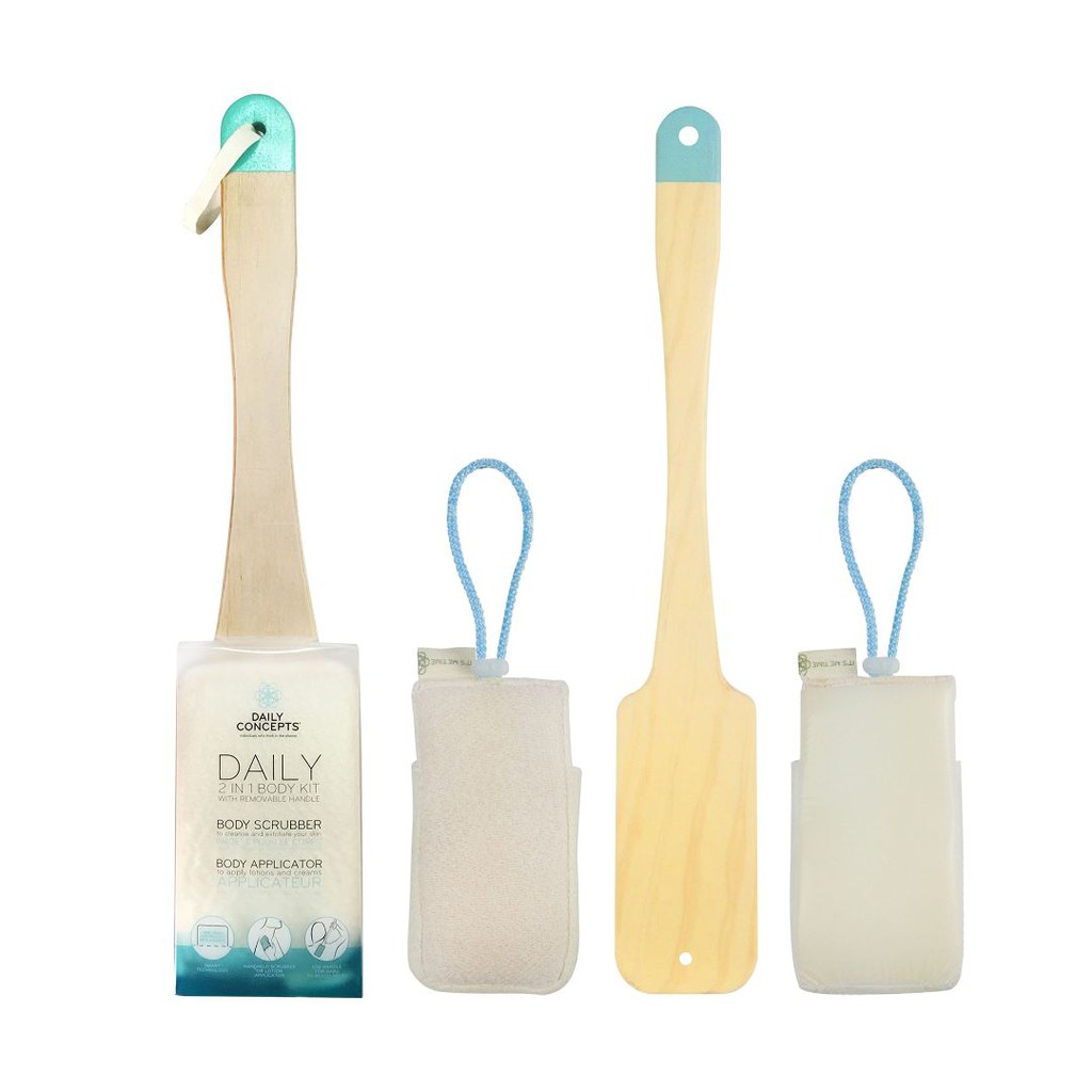 Your Body Kit - Set of Body Scrubber, Body Applicator and Wooden Handle ...