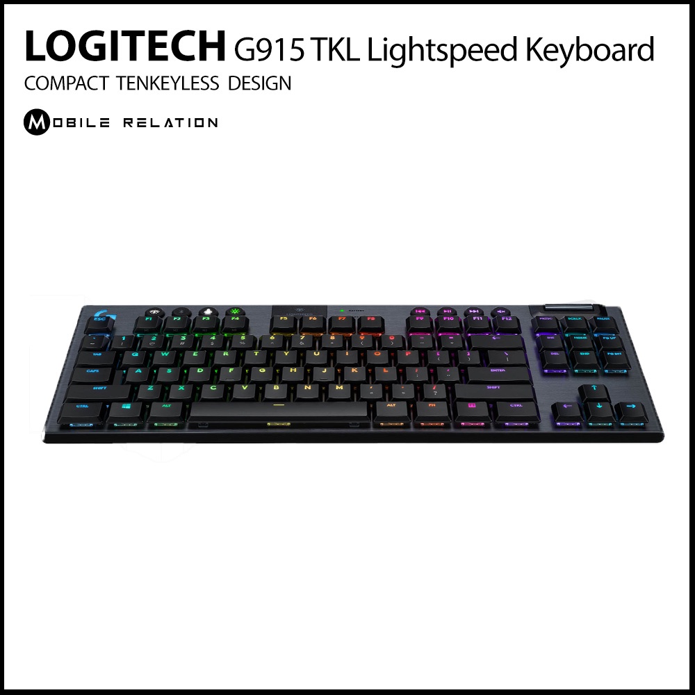 Logitech G915 TKL Tenkeyless Lightspeed Wireless / Bluetooth Lightsync ...