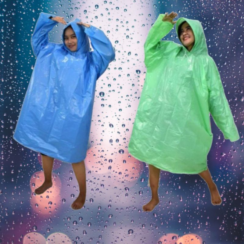 Thick Plastic Raincoat / Emergency Rain Coat / Raincoat | Shopee Singapore